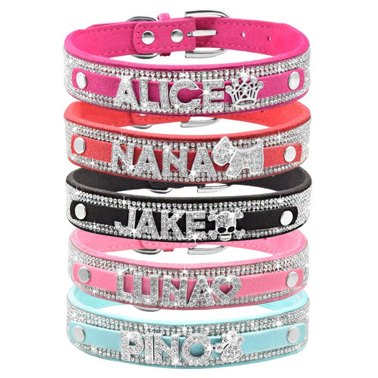 Dog Collar Personalized Diamonds | Custom Dog Collars Diamonds ...
